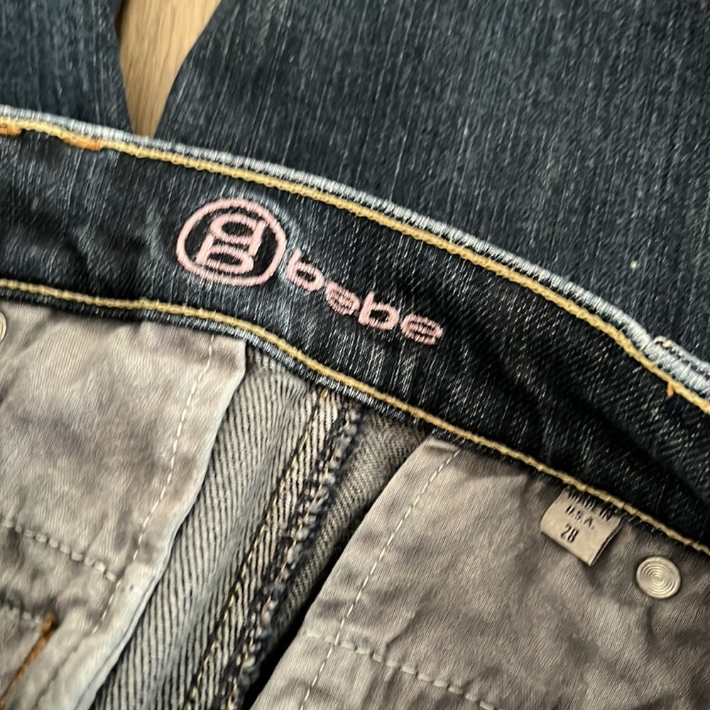Bebe Y2k Flare Bell Bottom Jeans - Gem